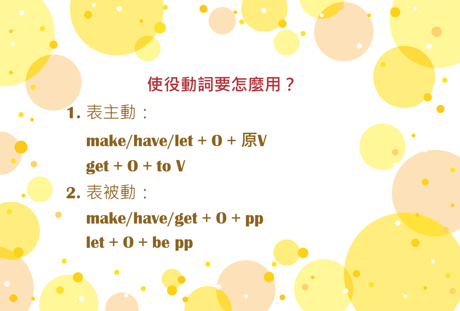 使役動詞 make, have, let |加get,完整用法快速學會！ - 高效英語速學網